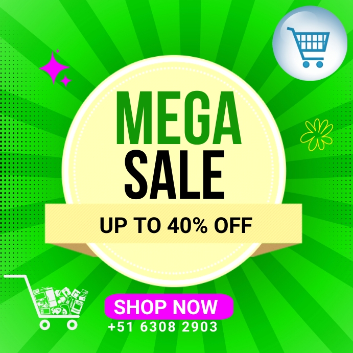 Sale Discount Poster Banner Template | PosterMyWall