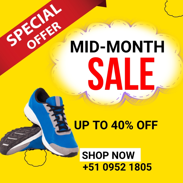 Sale Discount Poster Banner Template | PosterMyWall