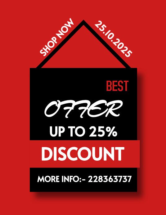 Sale discount template | PosterMyWall