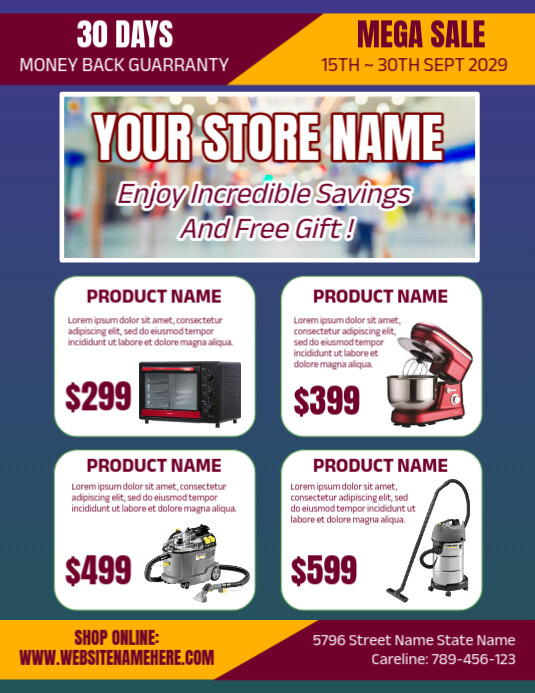 Sale Event Product Catalog Template | PosterMyWall