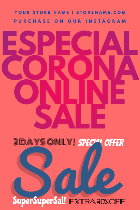 Sale Flyer For Online Sale Template | PosterMyWall