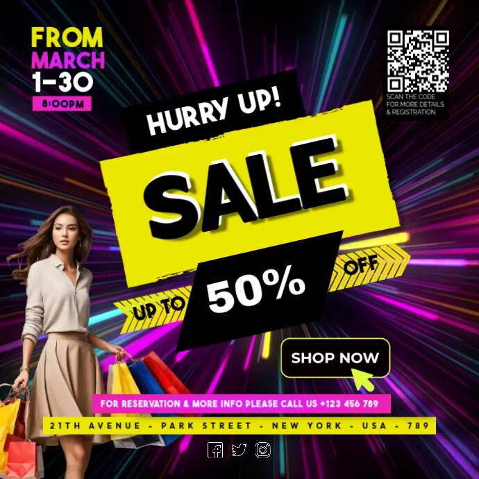 Sale instagram post Template | PosterMyWall