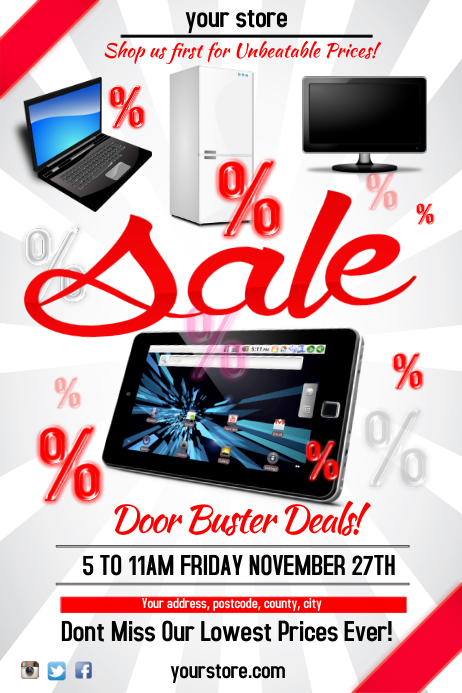 Sale Leaflet Template | PosterMyWall