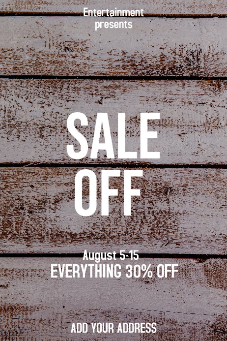 Sale off flyer template | PosterMyWall