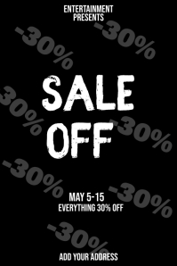 Sale off retail flyer template | PosterMyWall