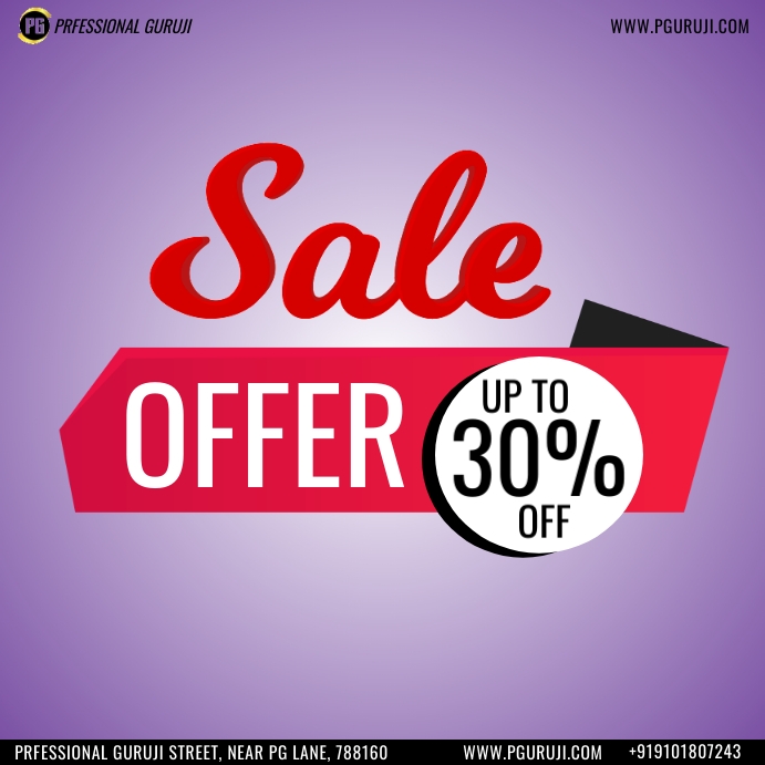 Sale offer Template | PosterMyWall