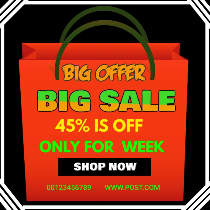 Copy of SALE OFFER INSTAGRAM POST | PosterMyWall