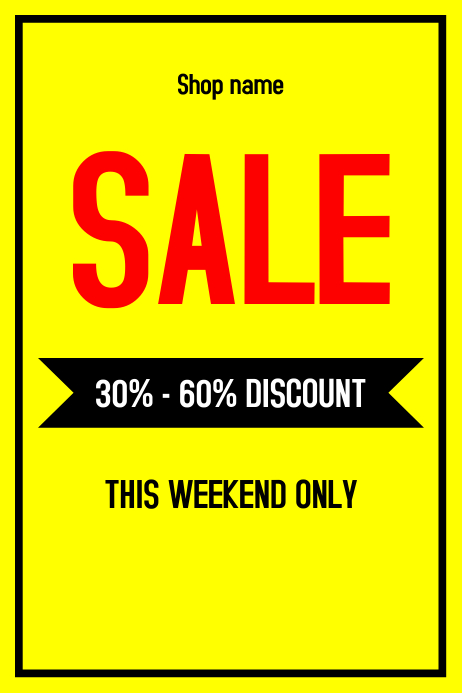 Sale Poster Template | PosterMyWall