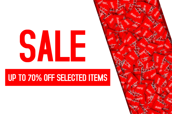 sale red landscape poster template | PosterMyWall