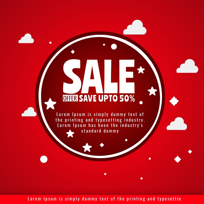 sale round ad Template | PosterMyWall