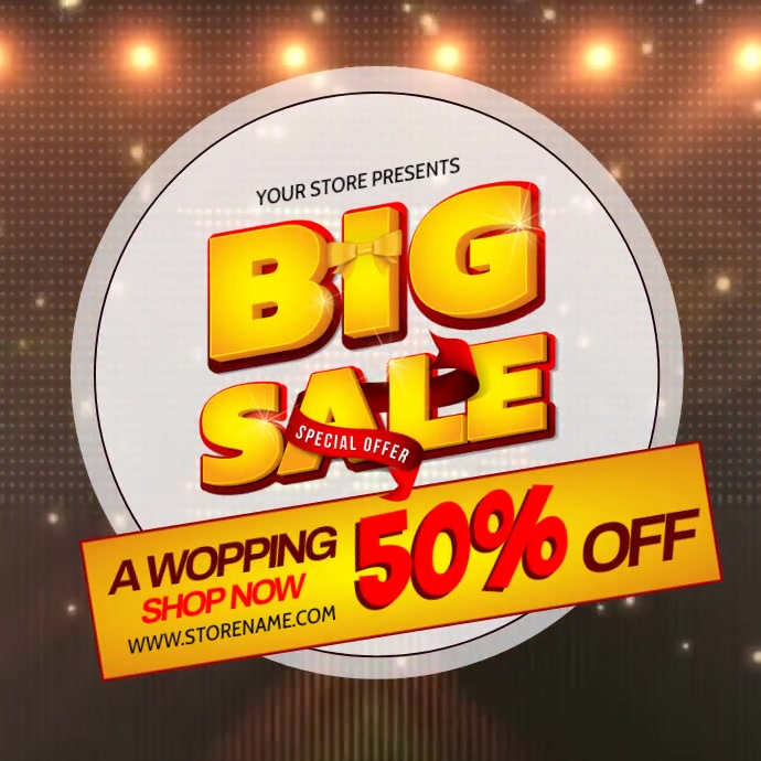 Copy of SALE VIDEO TEMPLATE | PosterMyWall