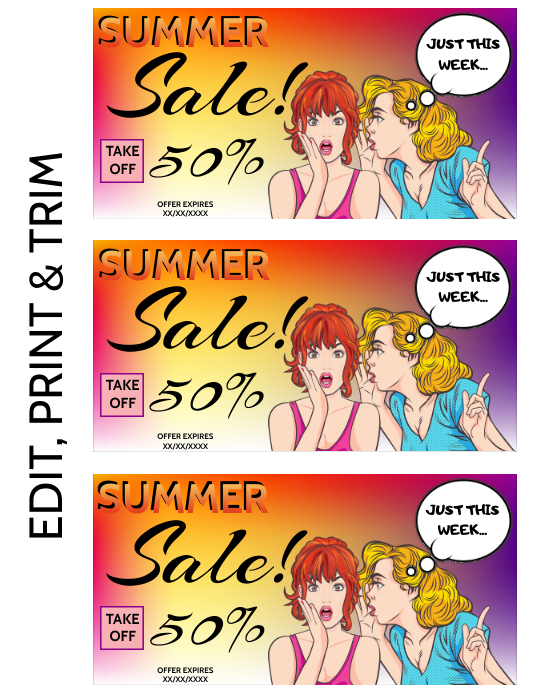 SALE VOUCHER Template | PosterMyWall