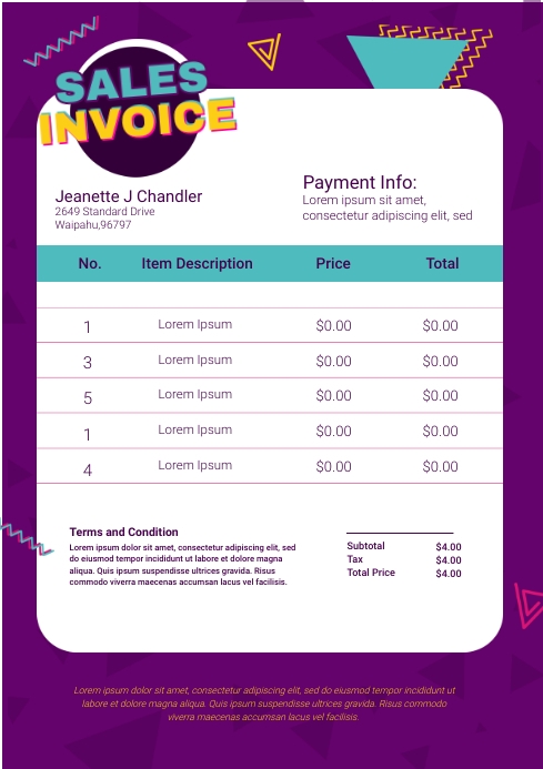 Plantilla de Sales Invoice Ads | PosterMyWall