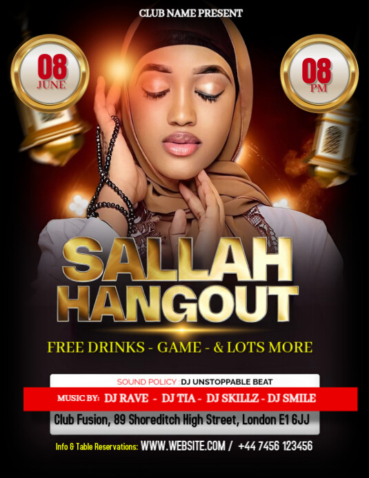 Copy of Sallah hangout | PosterMyWall