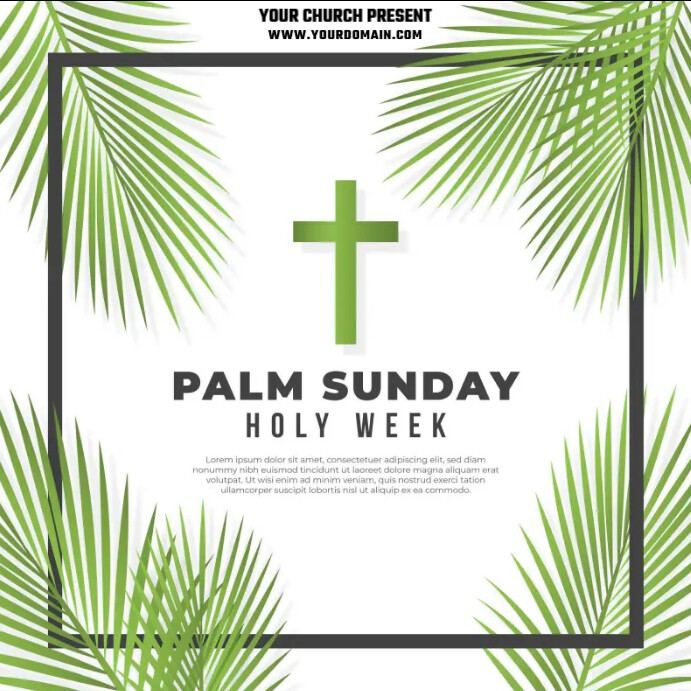 Salm Sunday Template | PosterMyWall