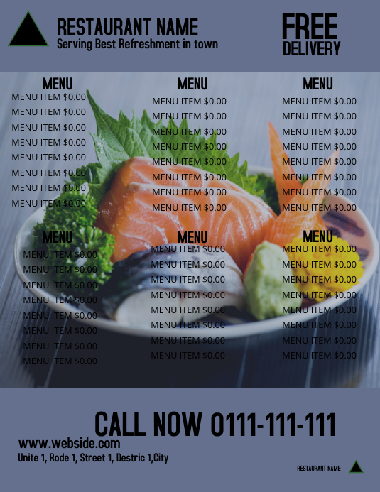 SALMON FISH Template | PosterMyWall