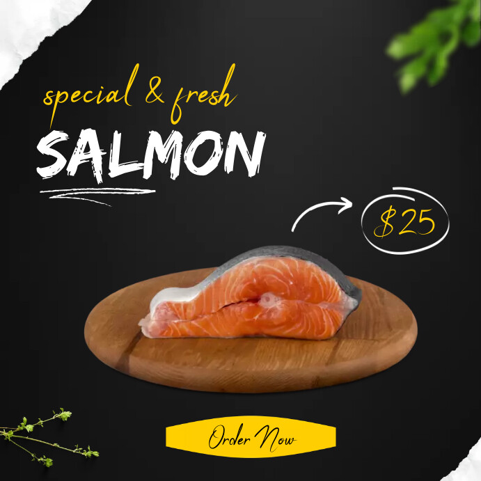Modèle SALMON RESTAURANT FLYERS | PosterMyWall