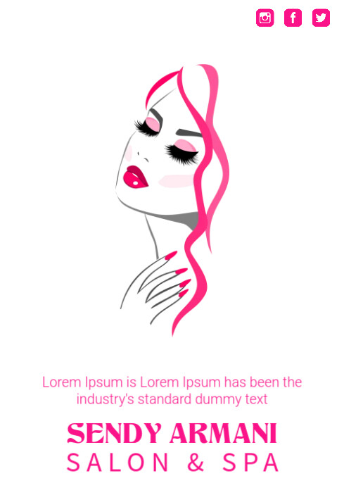 Salon & Spa A4 Template | PosterMyWall