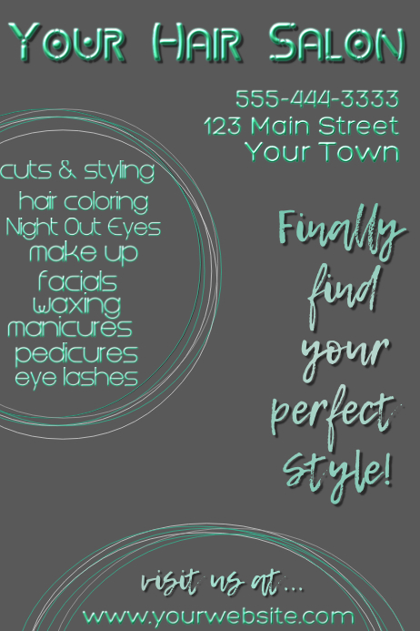 Salon Advertising Template | PosterMyWall