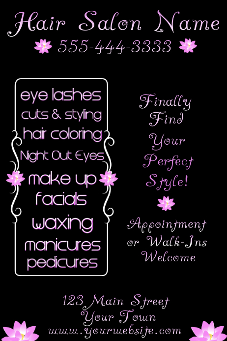 Salon Advertising Template | PosterMyWall