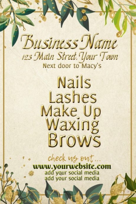 Salon Advertising Template | PosterMyWall