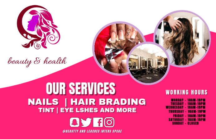 Salon banner Template | PosterMyWall