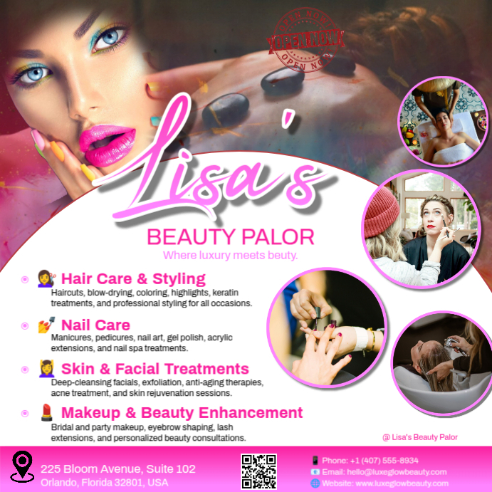Plantilla de Salon Beauty Parlor Ad | PosterMyWall