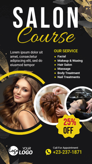 Salon Course banner ad Template | PosterMyWall