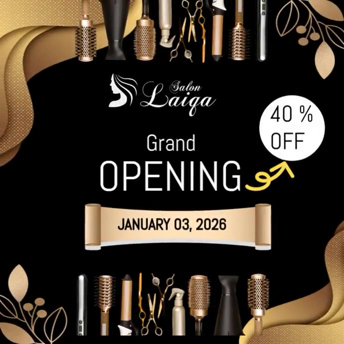 Salon Grand Opening Poster Template | PosterMyWall