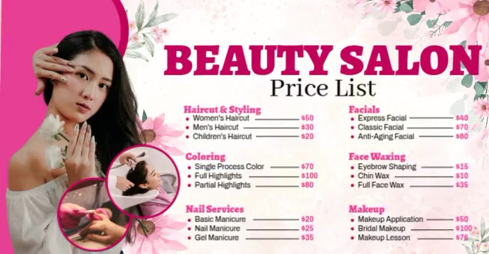 Copia de Salon Price List | PosterMyWall