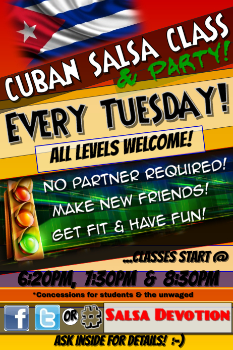 Salsa Class Template | PosterMyWall