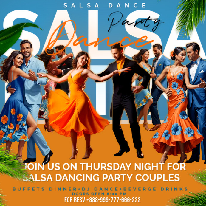 Plantilla de Salsa Dance flyer Templates | PosterMyWall