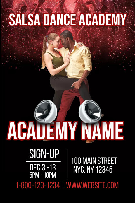 Salsa Dance Party Template | PosterMyWall