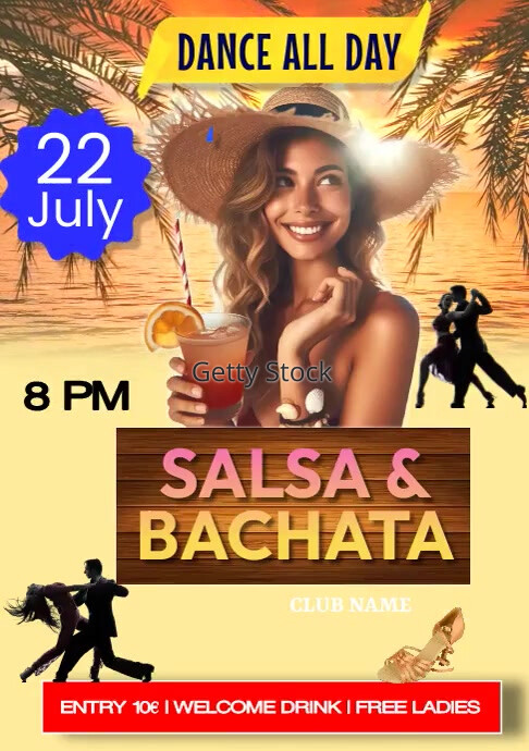 Salsa bachata dance party template | PosterMyWall