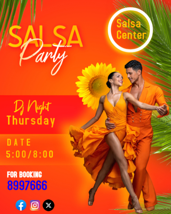 Salsa Dance Poster Templates | PosterMyWall