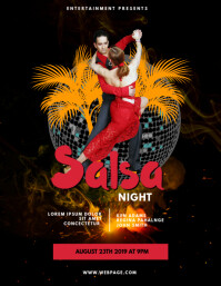 Latin Salsa Party Night Flyer Template | PosterMyWall