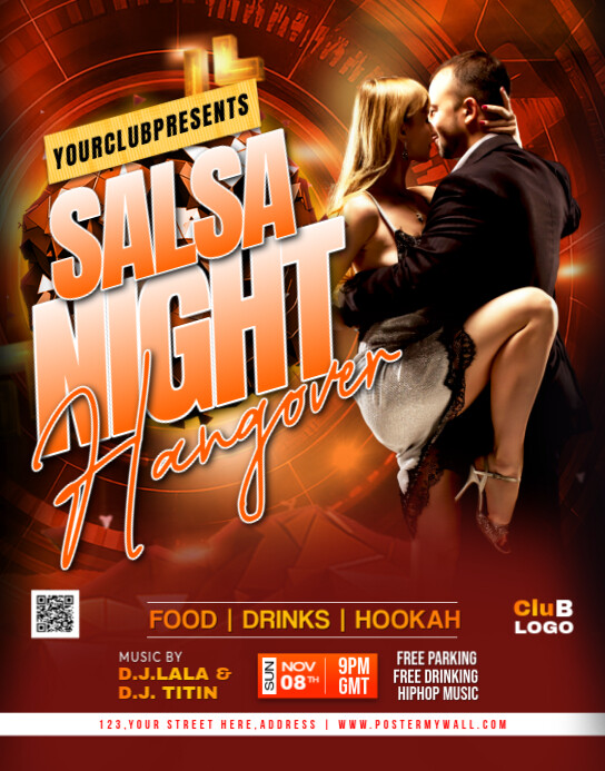 salsa night party Template | PosterMyWall
