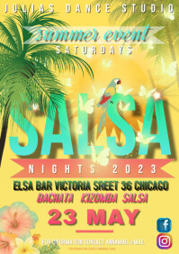 salsa dance event template | PosterMyWall