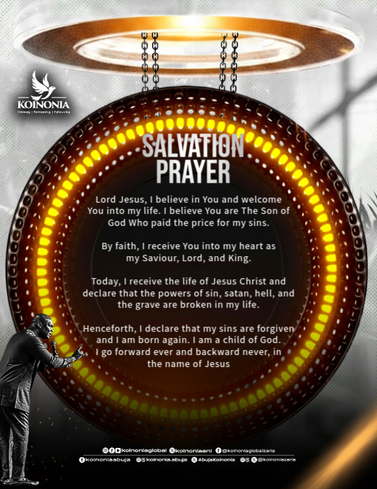 salvation prayer Template | PosterMyWall