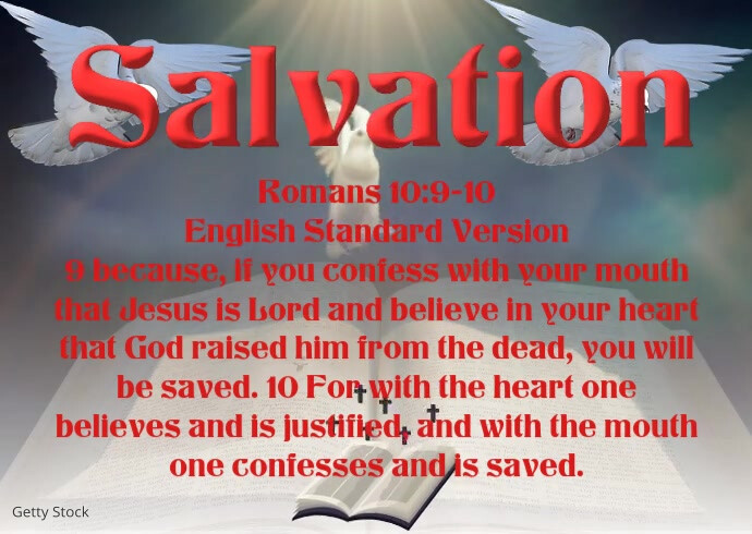 Salvation Scripture Template | PosterMyWall