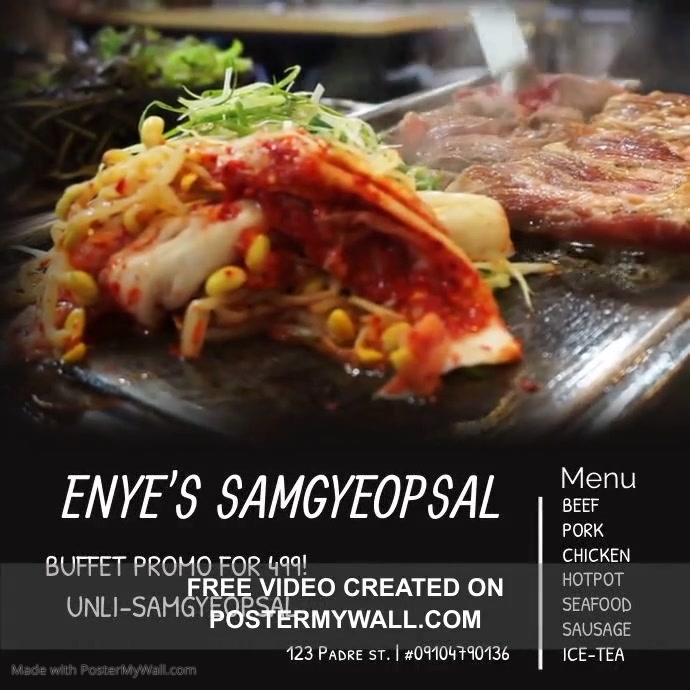 Plantilla de Samgyeopsal flyer (1) | PosterMyWall