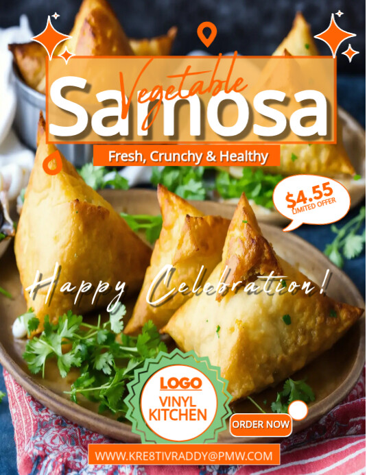 Copy of Samosa Day Flyer (us Letter) | PosterMyWall
