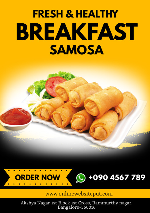 SAMOSA Template | PosterMyWall