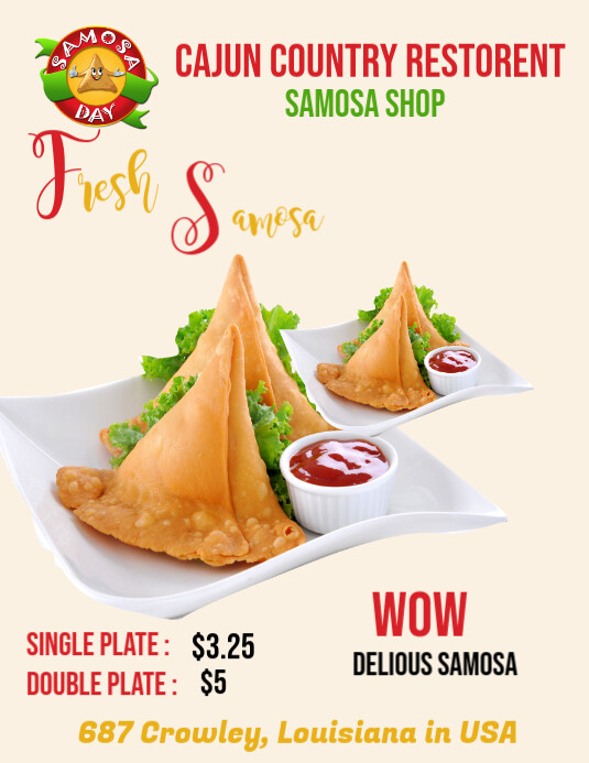 Plantilla de samosa party flyer | PosterMyWall