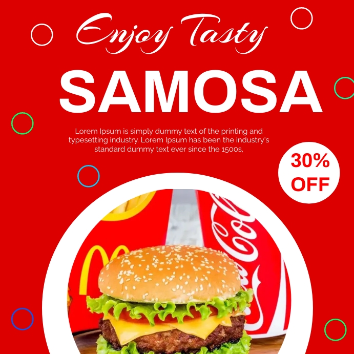 Copy of samosa poster template | PosterMyWall