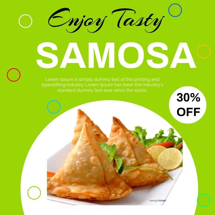samosa poster template | PosterMyWall