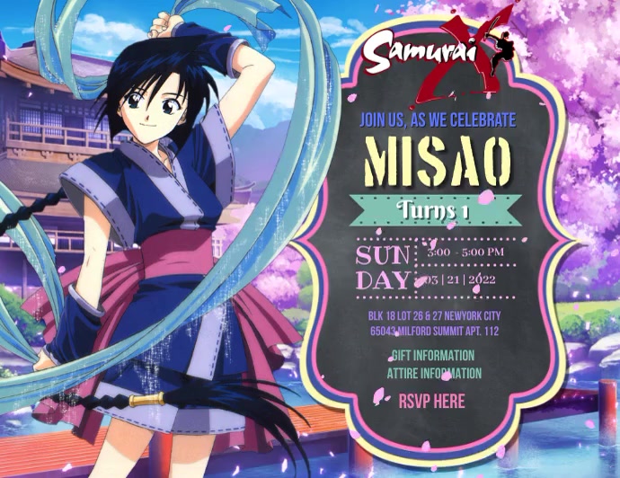 Samurai X Template | PosterMyWall