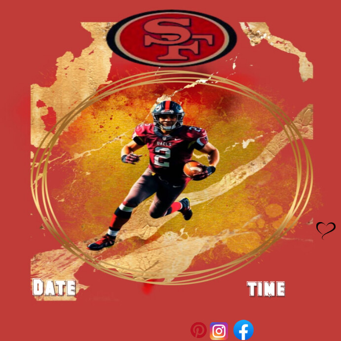 San Francisco 49ers Instagram Post Template | PosterMyWall