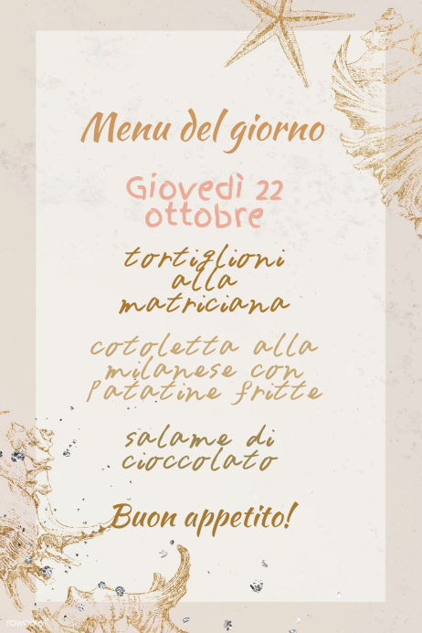 Sand and Shells Menu Template | PosterMyWall