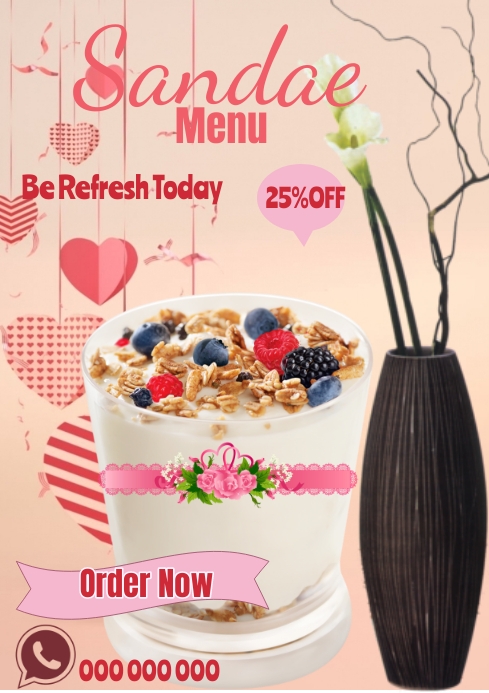 Copy of Sandae Menu | PosterMyWall